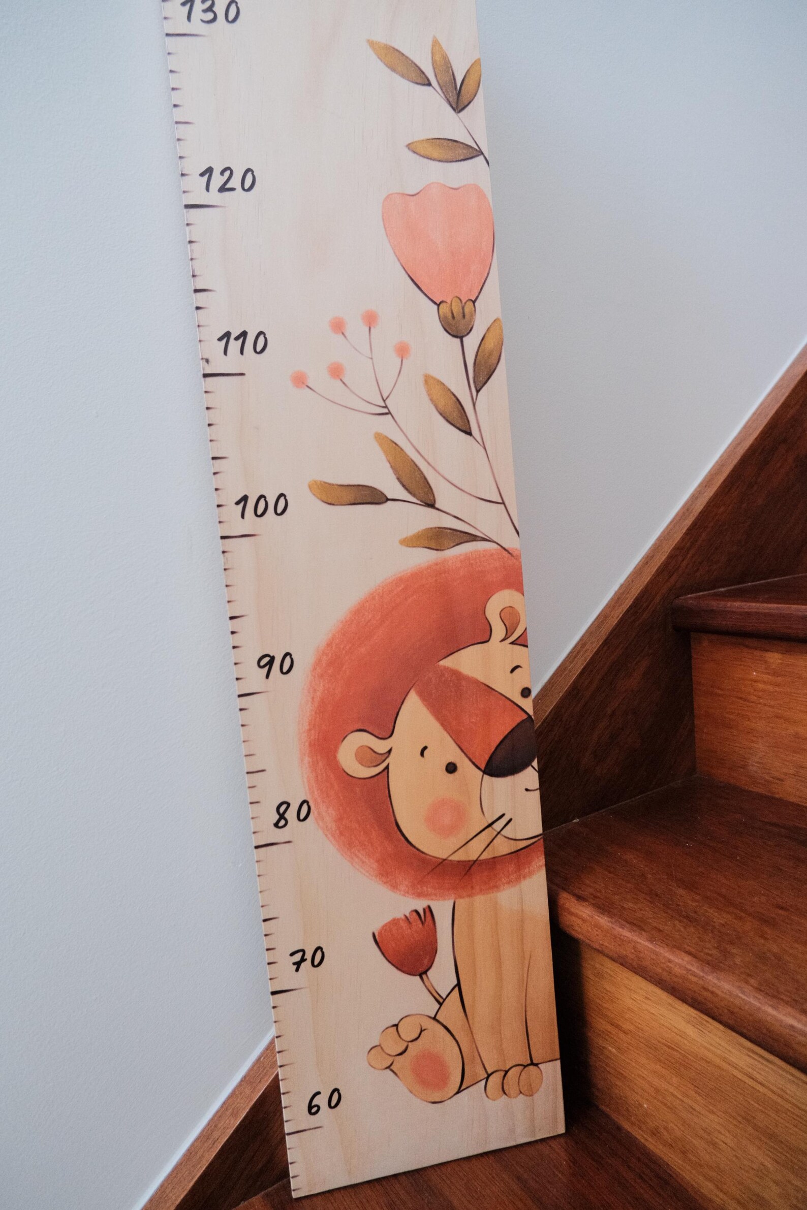 Growth Chart for Kids Lion, Wood Growth Chart for Kids, Child Growth ...