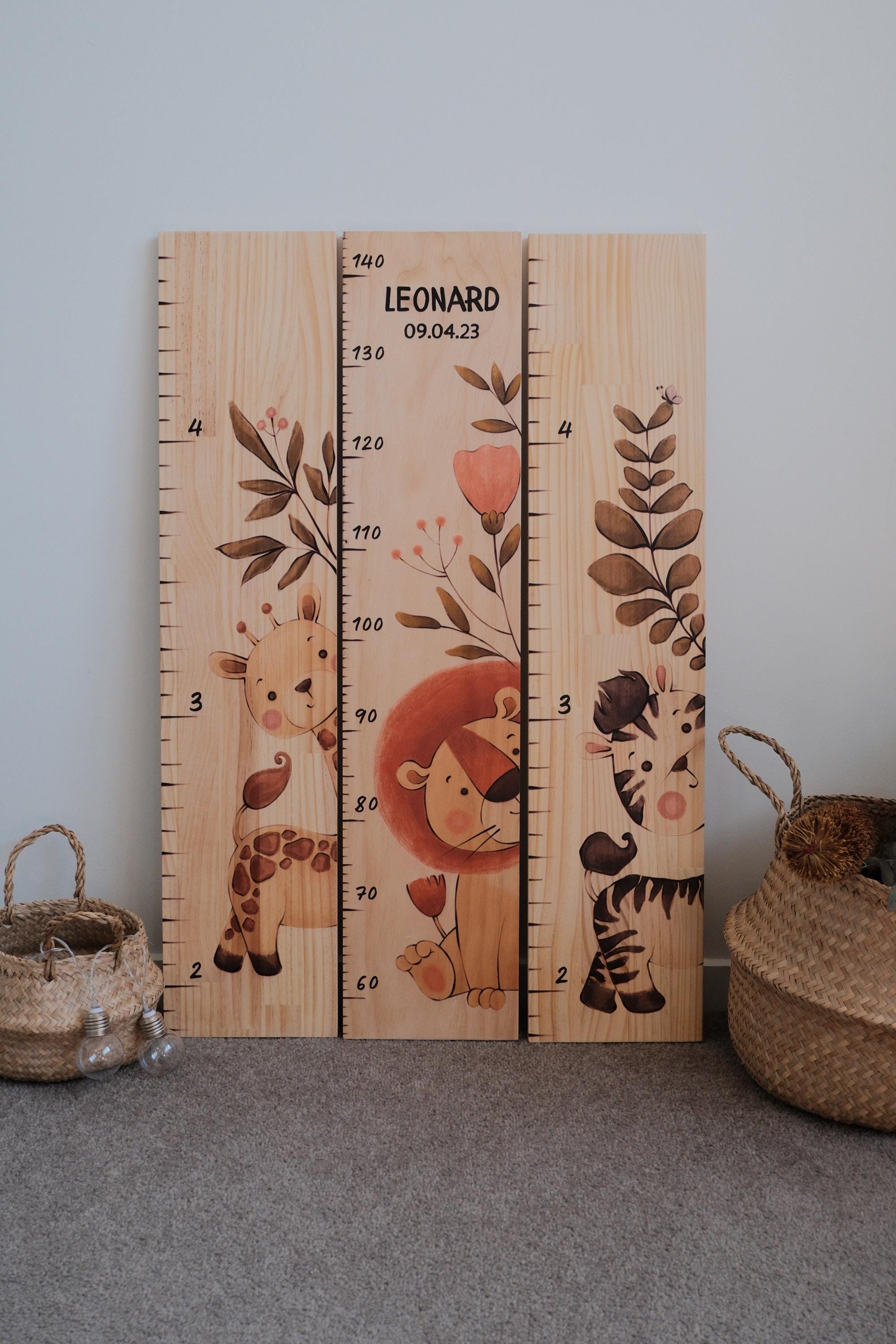 Growth Chart for Kids Lion, Wood Growth Chart for Kids, Child Growth ...