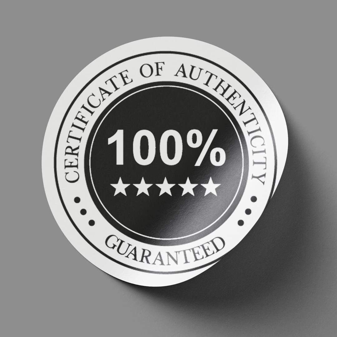 Authenticity Stickers Artist Labels for Certificate of Authenticity ...