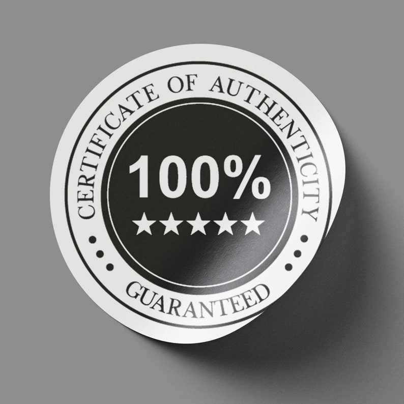 Authenticity Stickers Artist Labels for Certificate of Authenticity ...