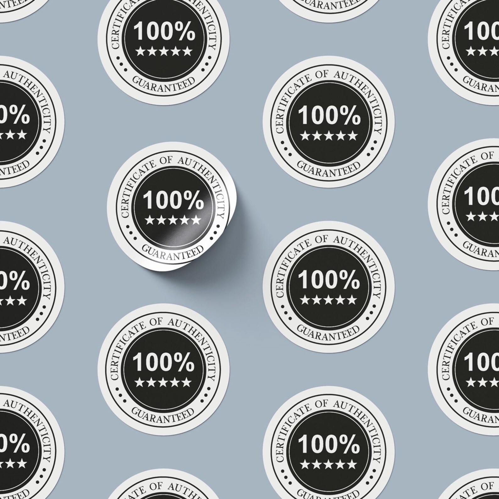 Authenticity Stickers Artist Labels for Certificate of Authenticity ...