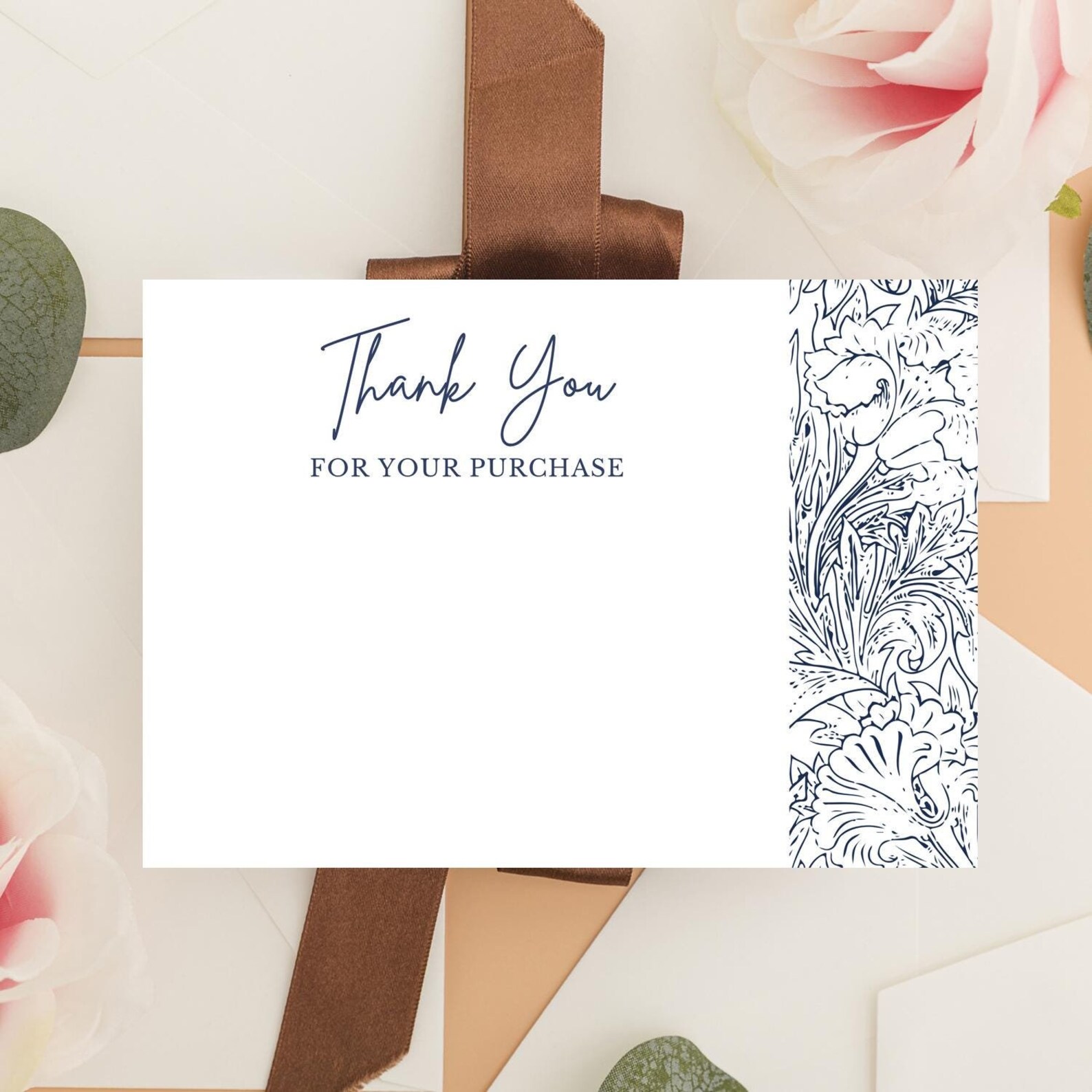 Thank You Note Card Modern Instant Printable Gratitude Corporate Gift ...