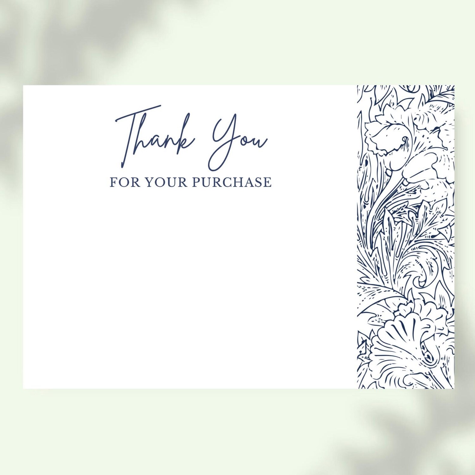 Thank You Note Card Modern Instant Printable Gratitude Corporate Gift ...