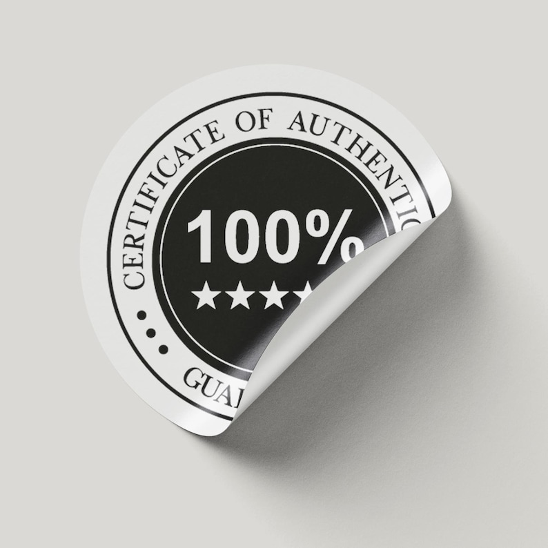 Authenticity Stickers Artist Labels for Certificate of Authenticity ...