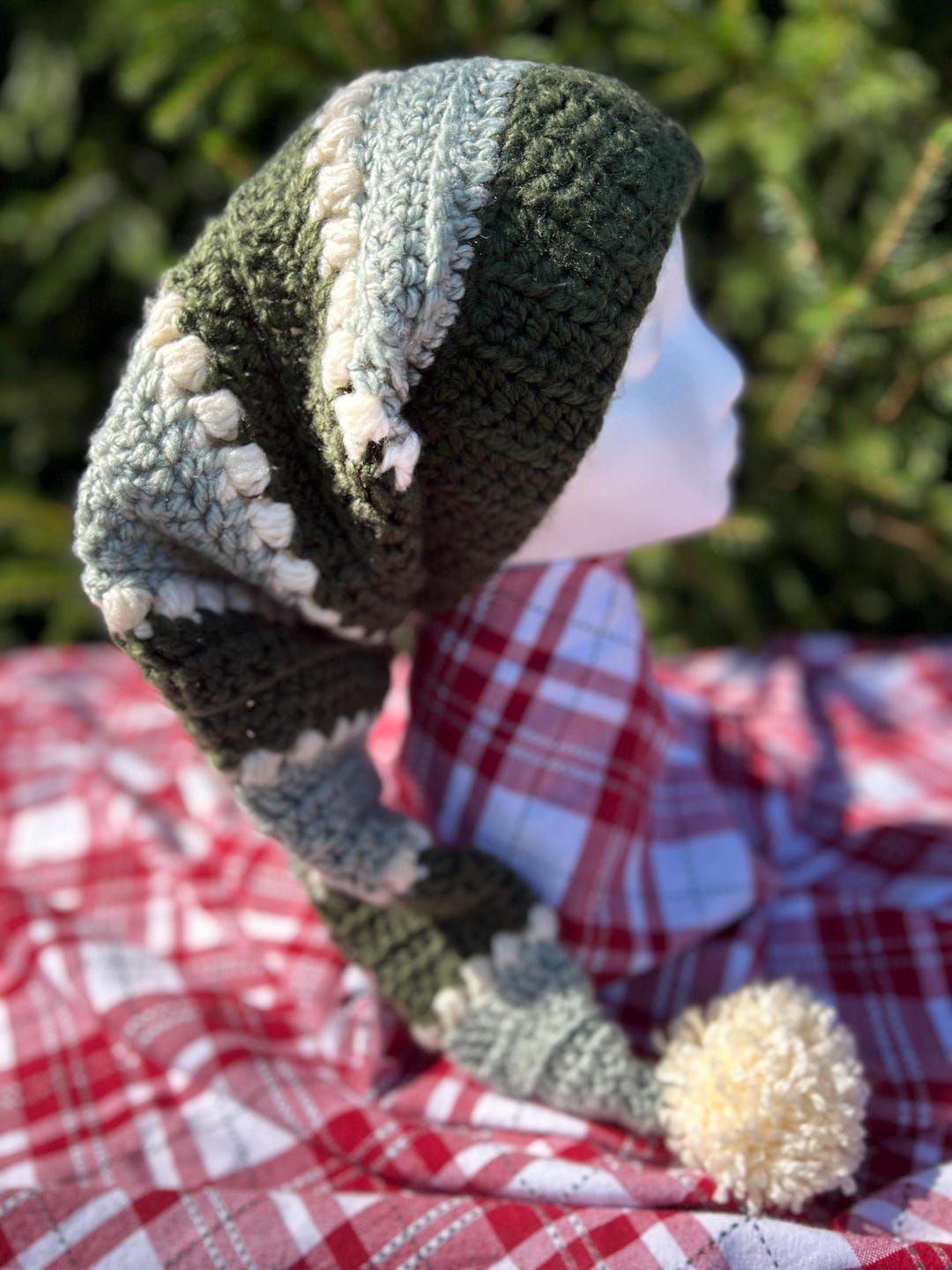 Winter Hat, Holiday, Christmas, Elf, Retro, Chunky, Beanie, Boho Style ...