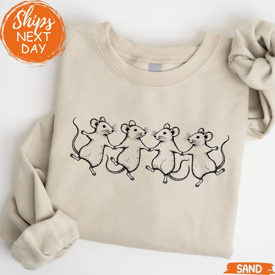 Dancing Rats Sweatshirt Funny Meme, Retro Rat Lover Gift, Vintage 90s ...