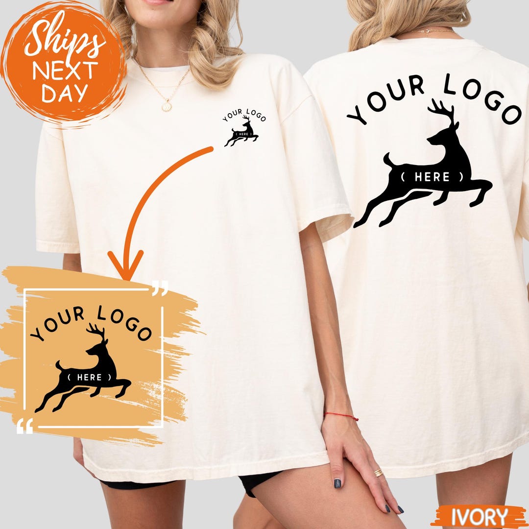 Custom Logo Design Shirt, Personalized T-shirt for Businesses, Teams ...