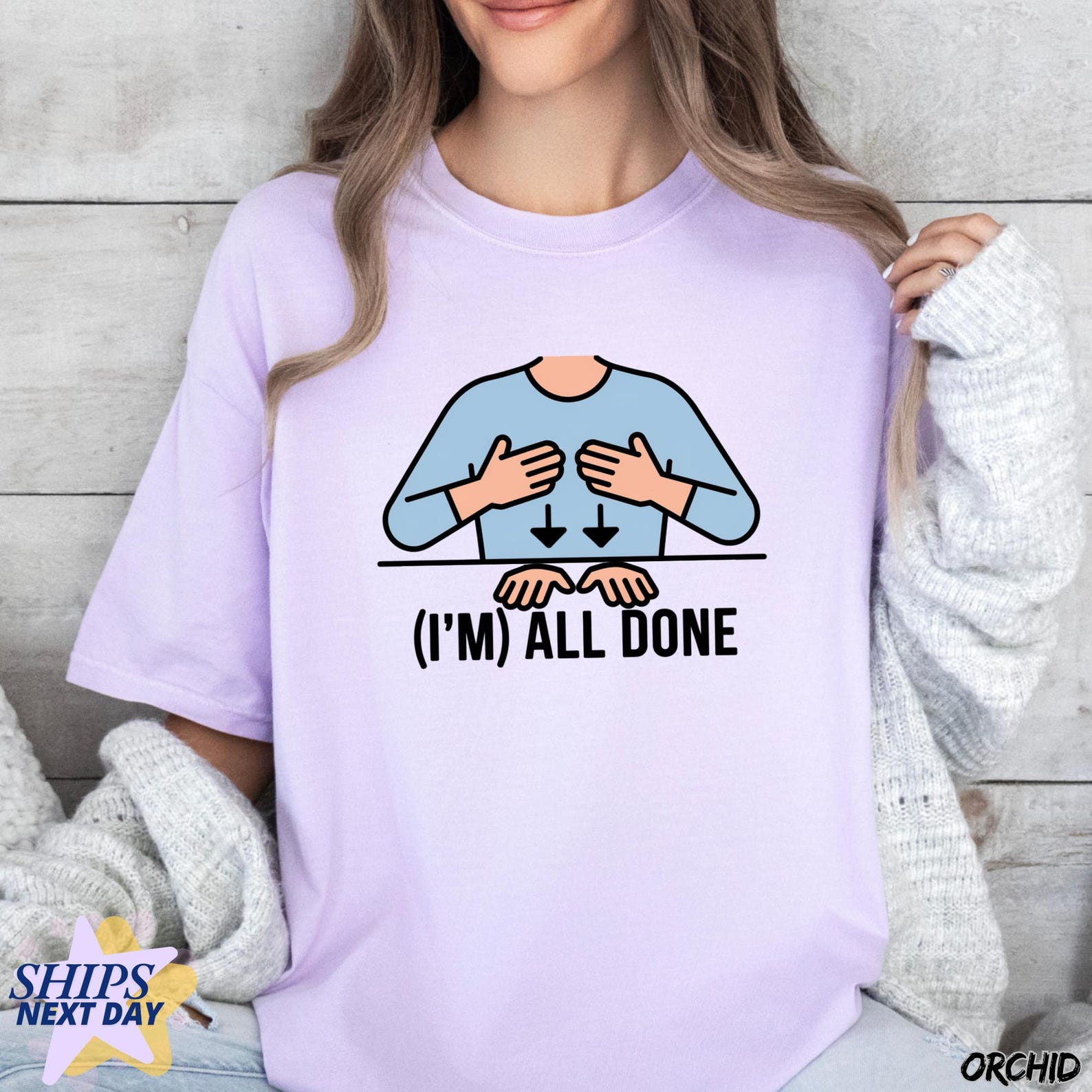 All Done Sped Teacher Shirt, Sign Language ASL Gesture, Autism ...