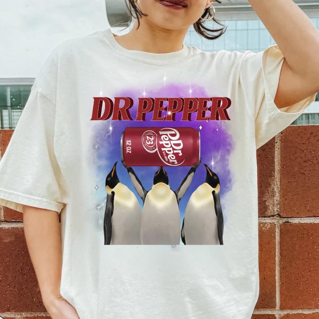 Vintage Dr Pepper Tshirt, Nihilist Penguin Shirt, Retro Bootleg Tee - Etsy