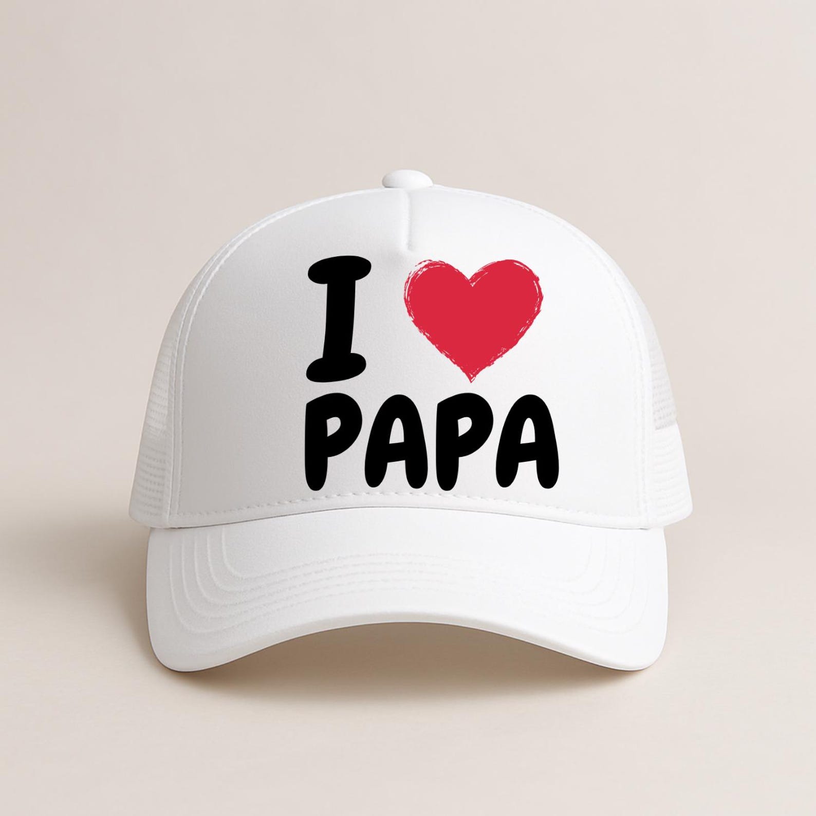 Custom Trucker Hat, I Love Custom Hat, Personalized Text Hat, Funny ...