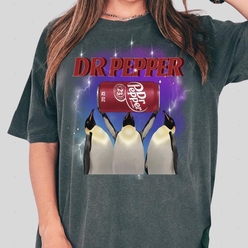 Vintage Dr Pepper Tshirt, Nihilist Penguin Shirt, Retro Bootleg Tee - Etsy