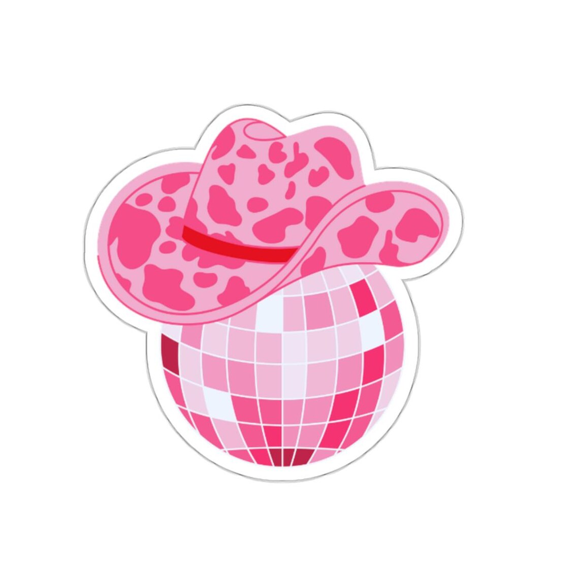Cowgirl Disco Sticker - Etsy