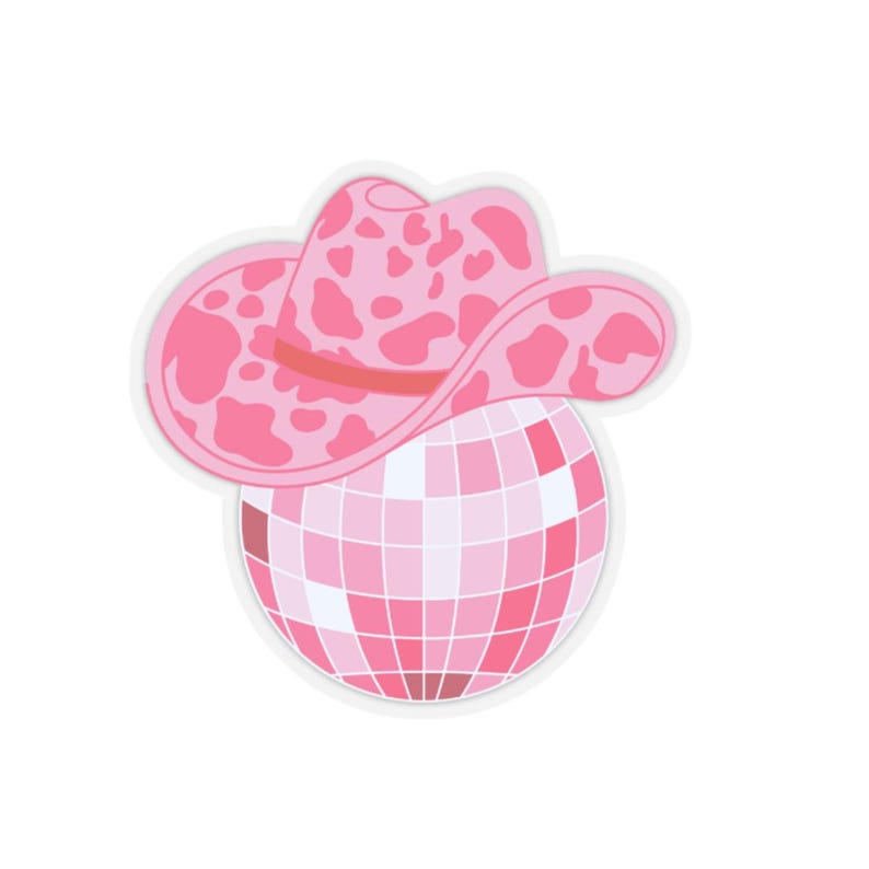 Cowgirl Disco Sticker - Etsy