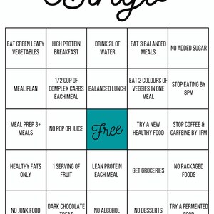 Health, Fitness & Self-care Bingo Cards 3 Pack - Etsy