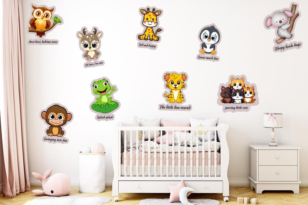 Cute Animals Sticker Bundle, Kawaii Animals, Digital Stickers, Digital ...