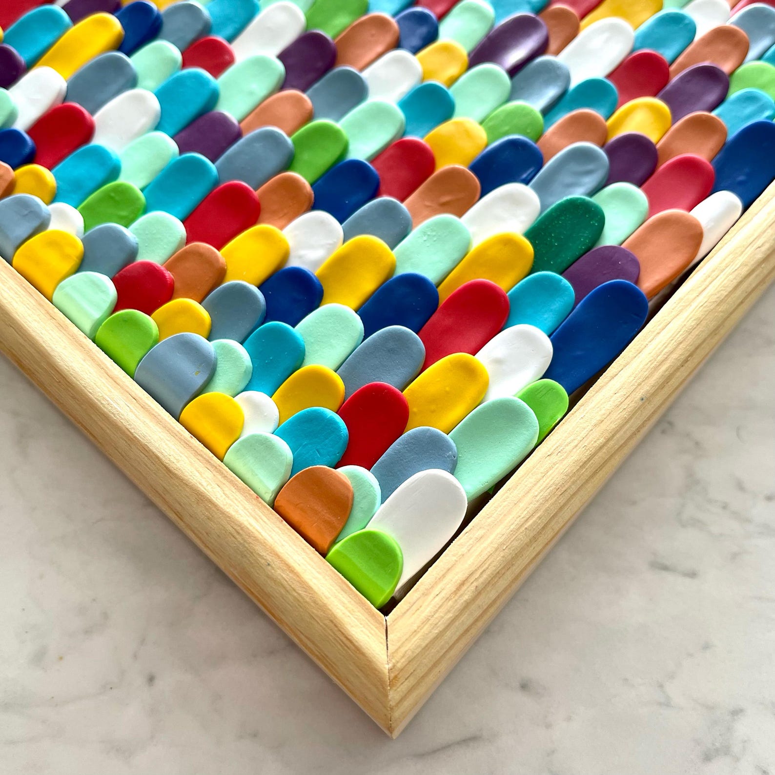 Nature’s Harmony: Handcrafted Polymer Clay Wall Art With Organic Flow ...