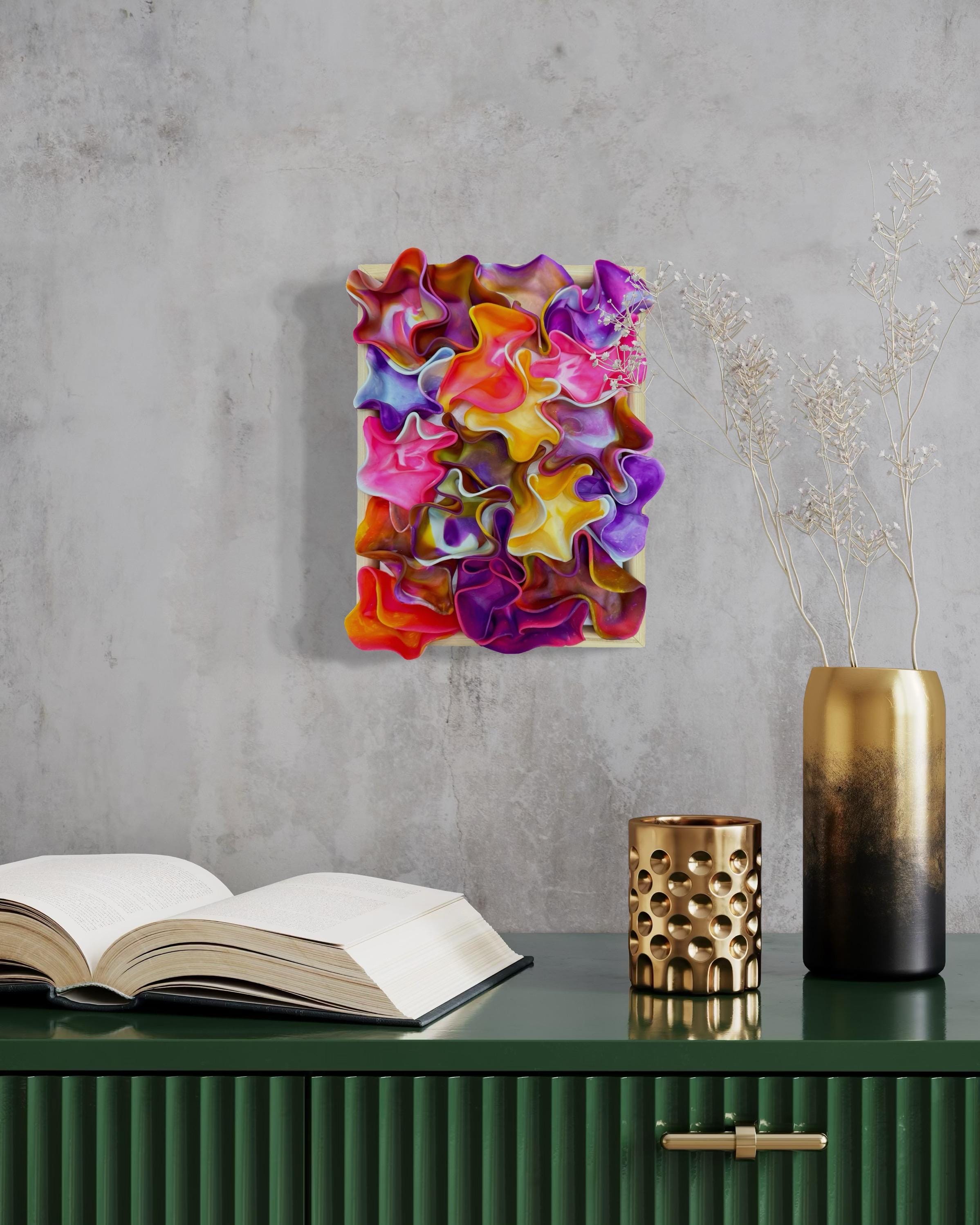 Handcrafted Polymer Clay Art: A Modern and Sophisticated Wall Artwork ...