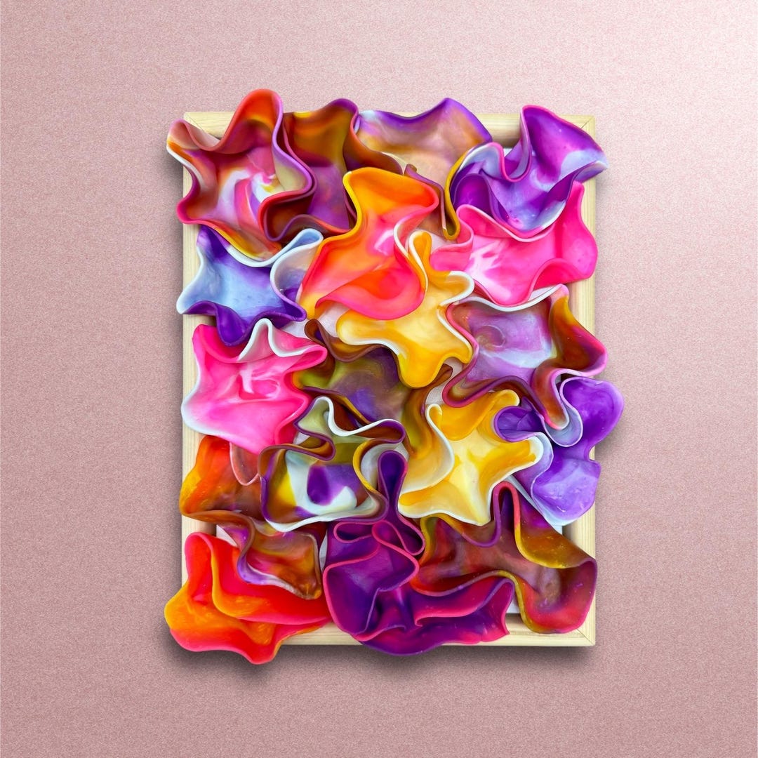 Handcrafted Polymer Clay Art: A Modern and Sophisticated Wall Artwork ...
