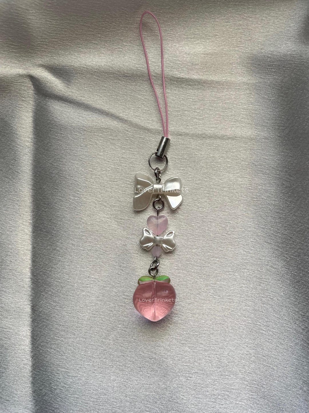 Peachy Phone Charm || Kawaii, Fruit, Y2K, Alt, Coquette, Cottagecore ...