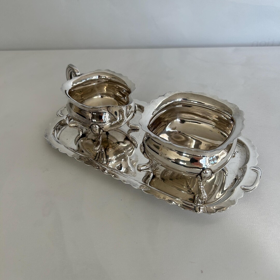 Antique 1930s_prima N S_made in Sweden Nordic Style_set of 3 Silver ...