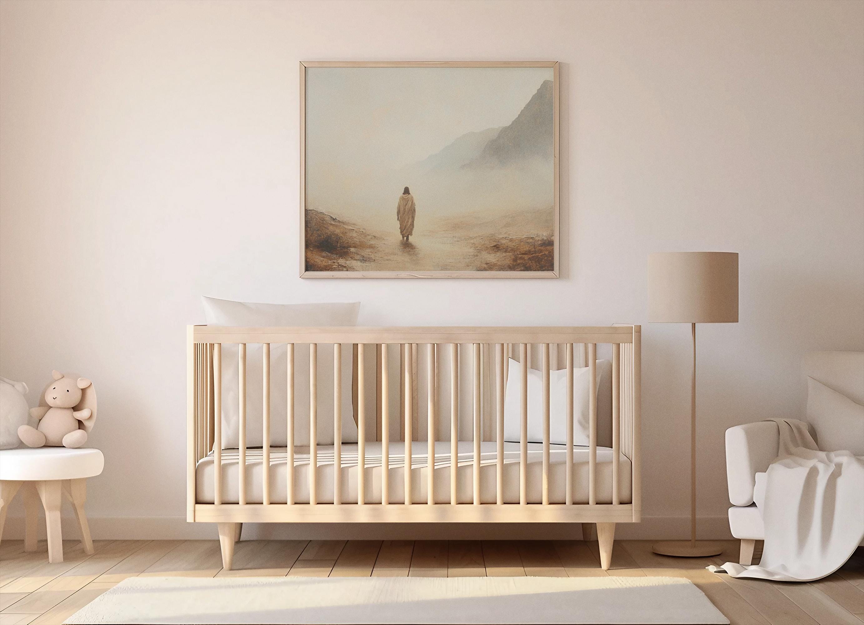 Jesus in the Wilderness Digital Art | Minimalist Christian Wall Art ...