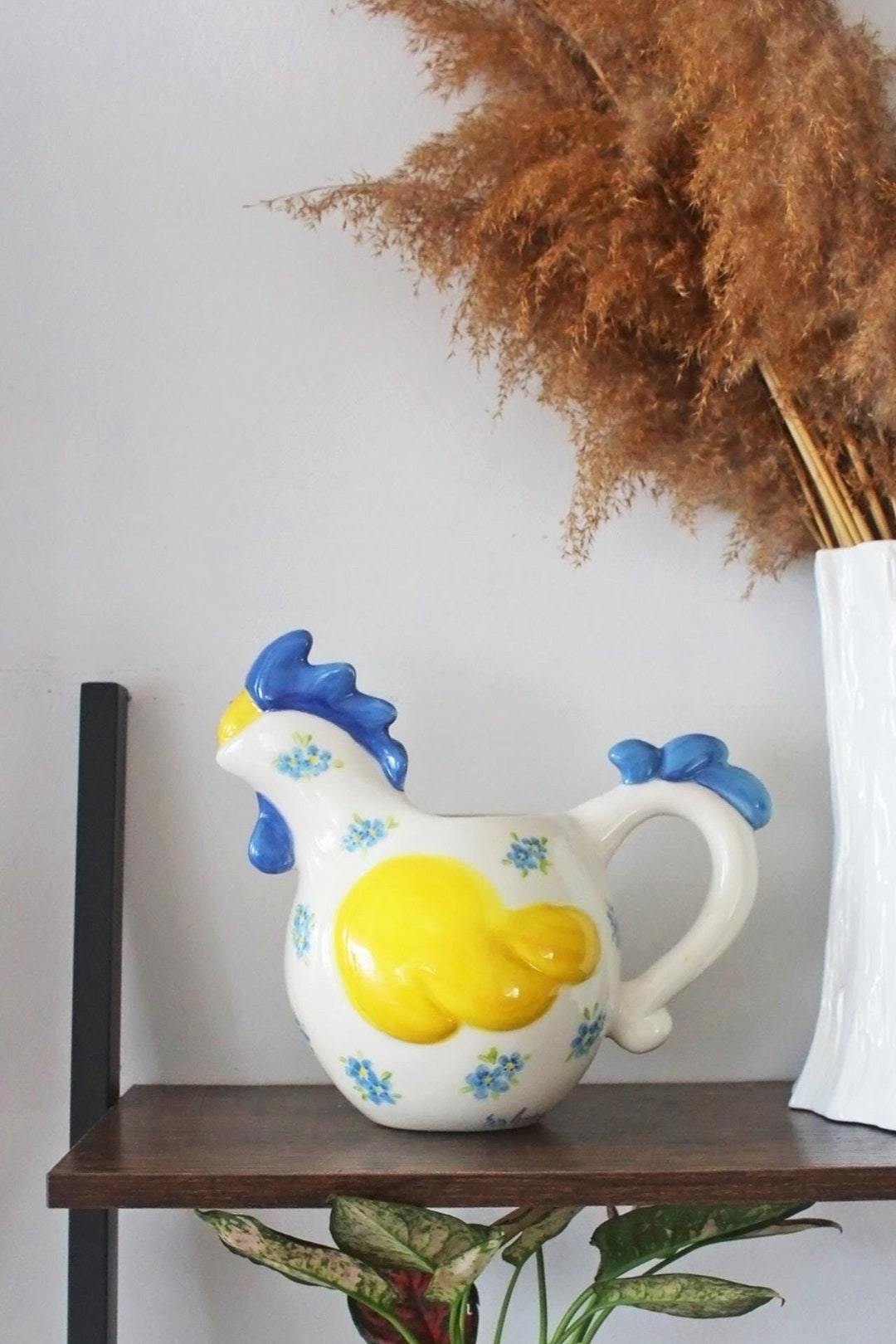 Vintage Eva Gordon Jug | Rooster Pitcher - Etsy