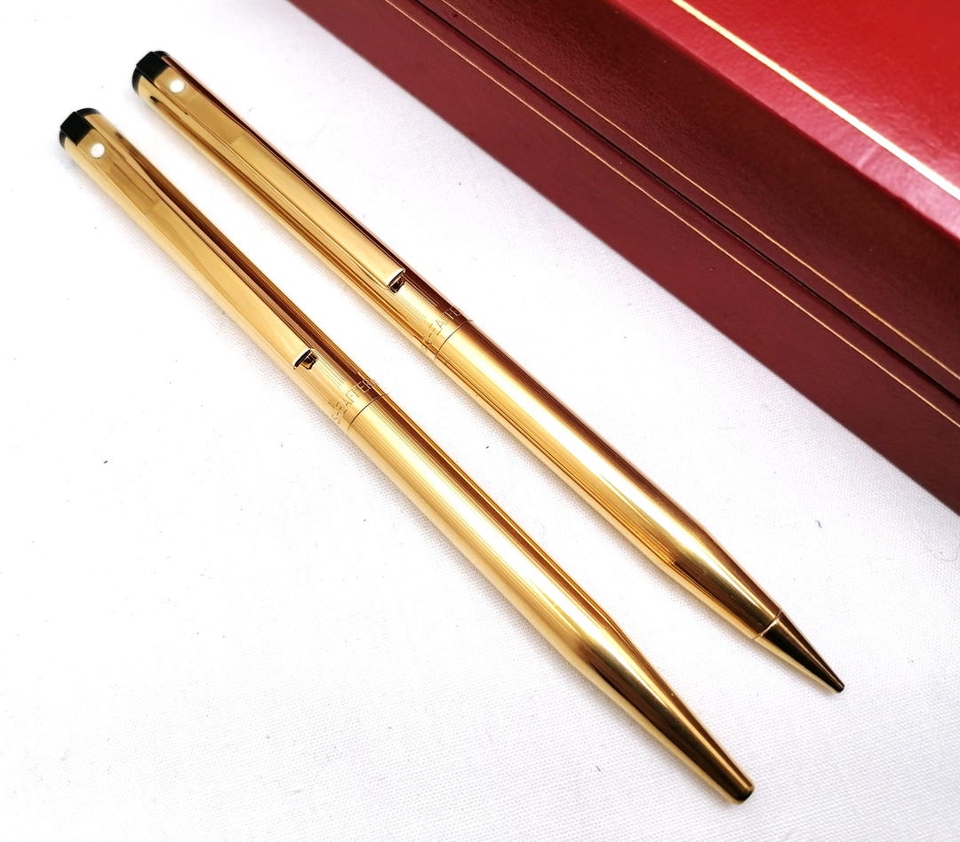 Sheaffer TRZ Model 70 Ballpoint Pen and Pencil Sheaffer TRZ 23k Gold ...