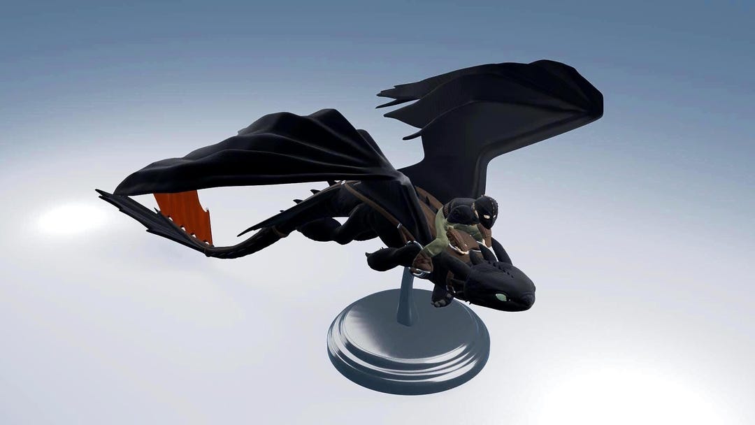 Toothless STL 3D Printing Model HTTYD (split Version Included) - Etsy UK