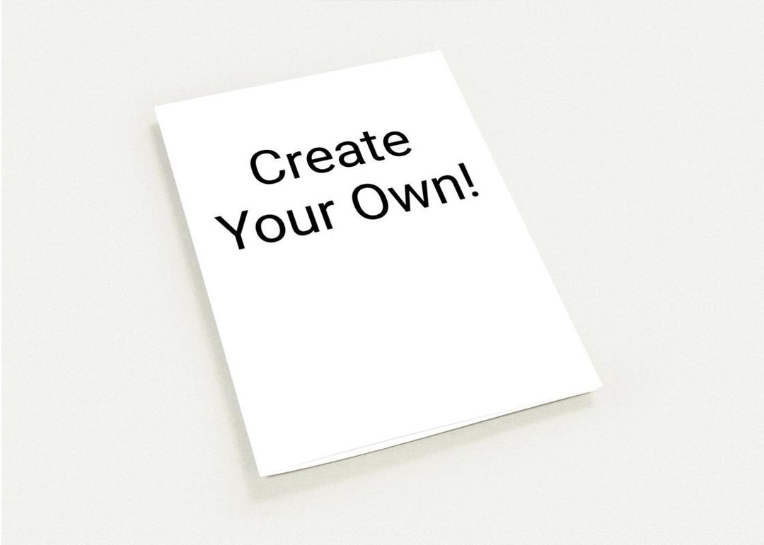 Create Your Own Greeting Card - Etsy