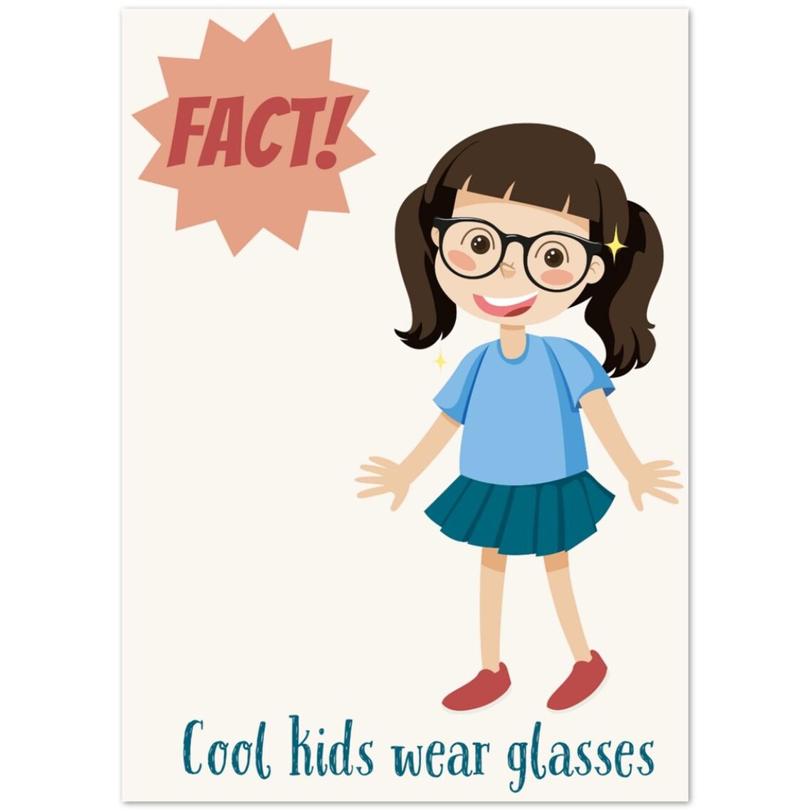 Cool Kids Wear Glasses - Boy - Encouragement - First Pair of Glasses - Etsy
