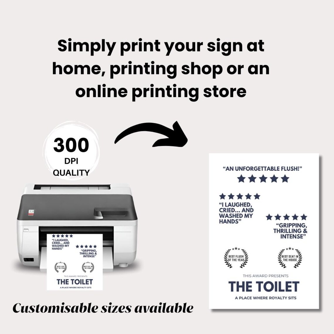 Printable Toilet Signs Funny, Funny Toilet Sign Decor, Bathroom Funny ...