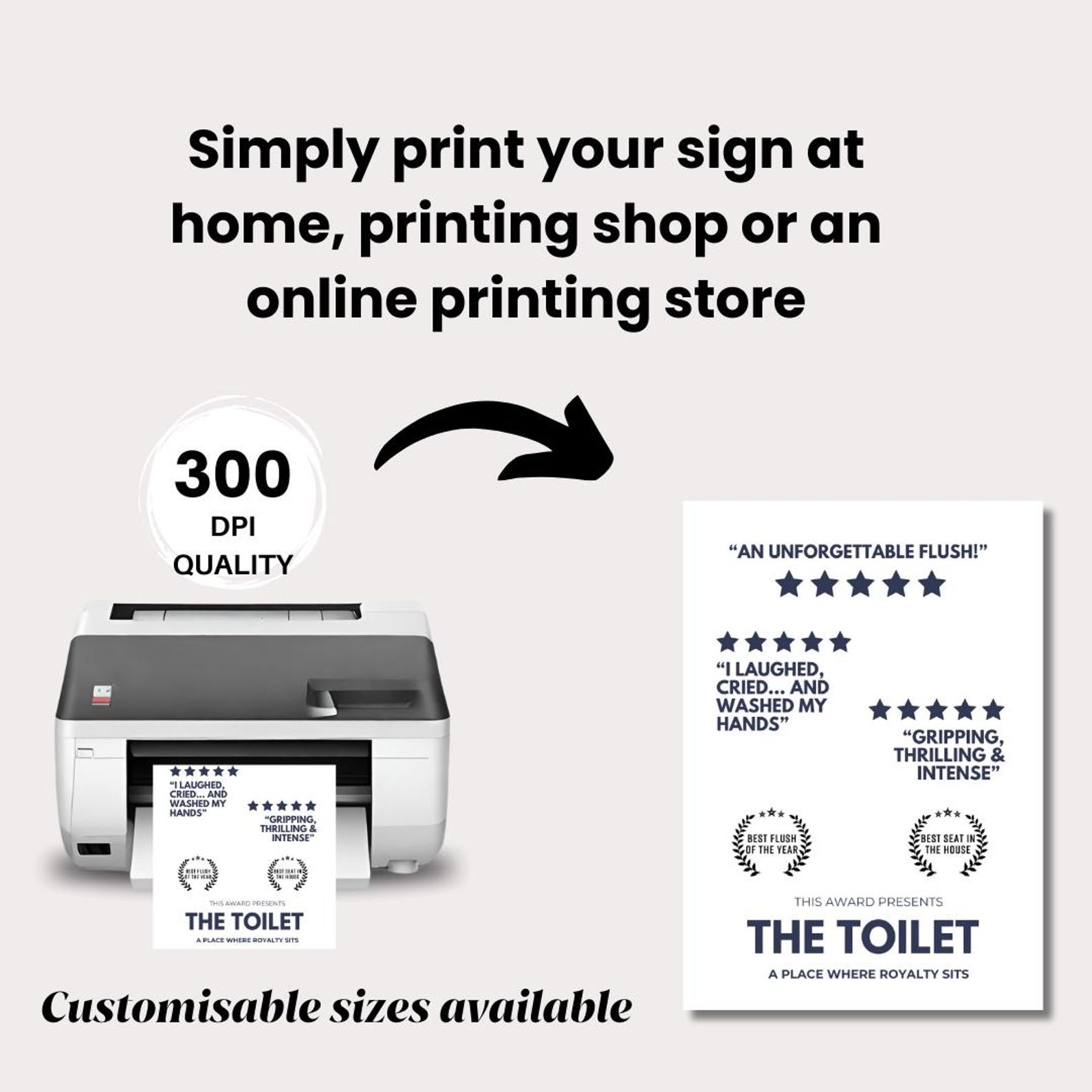 Printable Toilet Signs Funny, Funny Toilet Sign Decor, Bathroom Funny ...