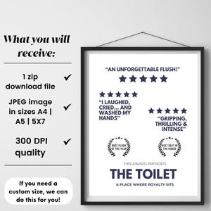 Printable Toilet Signs Funny, Funny Toilet Sign Decor, Bathroom Funny ...
