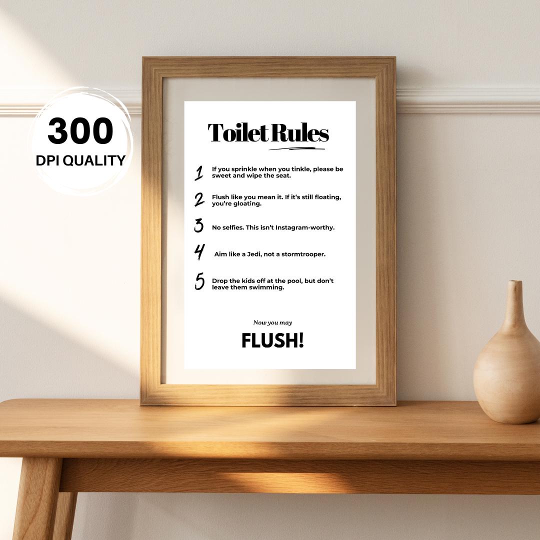 Printable Toilet Signs Funny, Funny Toilet Sign Decor, Bathroom Funny ...