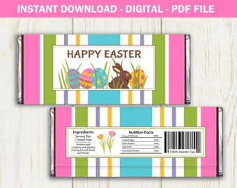 Printable Easter Hershey Candy Bar Wrappers - Etsy
