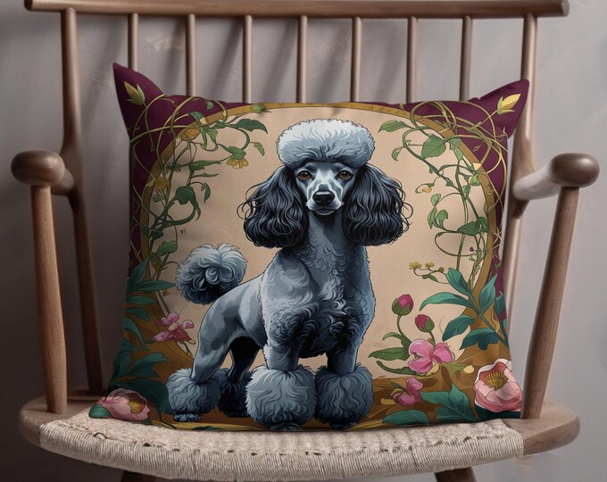 Poodle Pillow Cover Throw Pillow Home Decor Accent Pillows for Bed Best ...