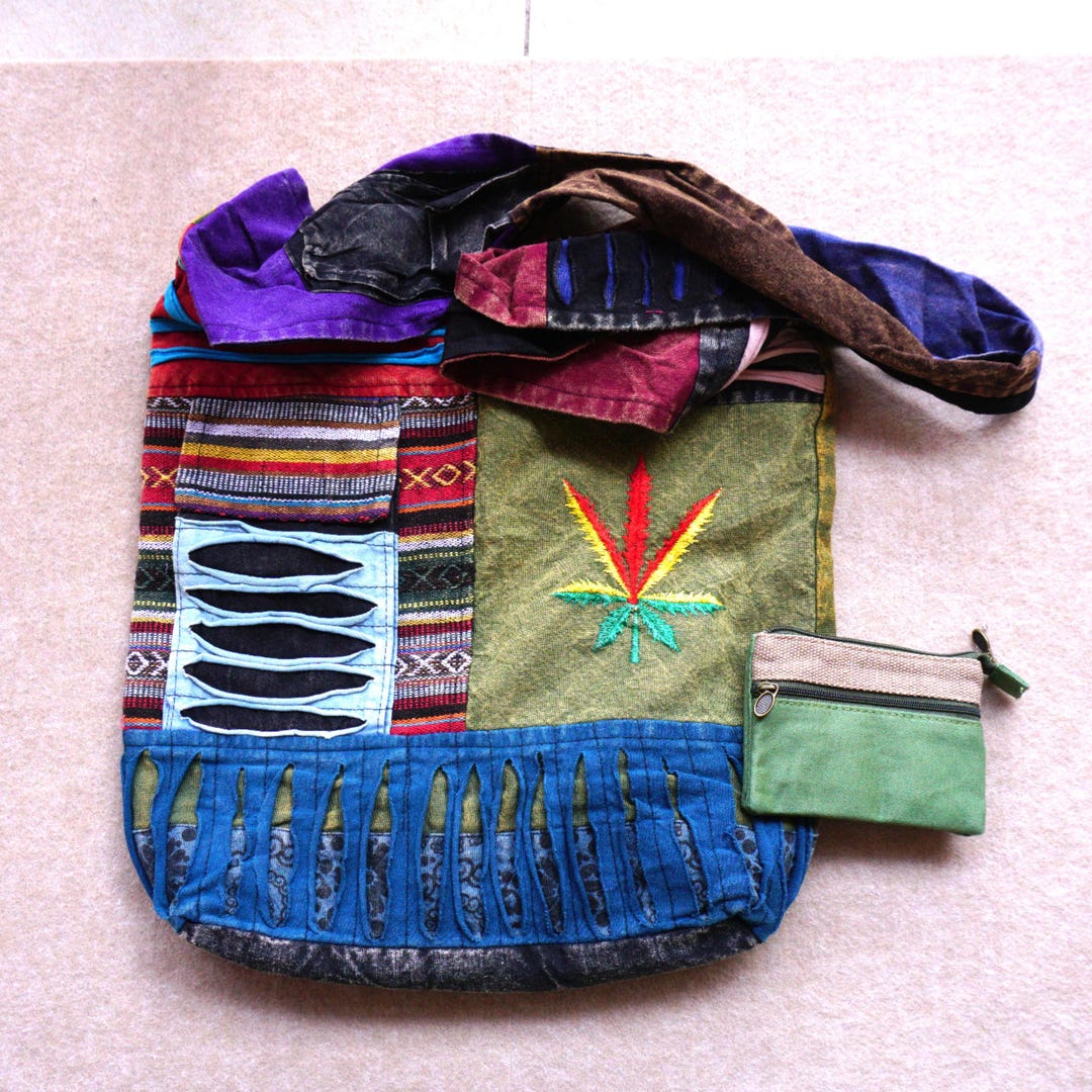 Combination of One Nepal Boho Crossbody Bag and One Coin/card Purse ...