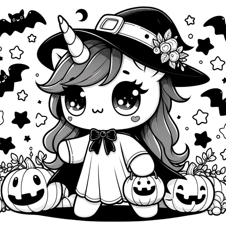 Spooky Critters Coloring Pages - Etsy