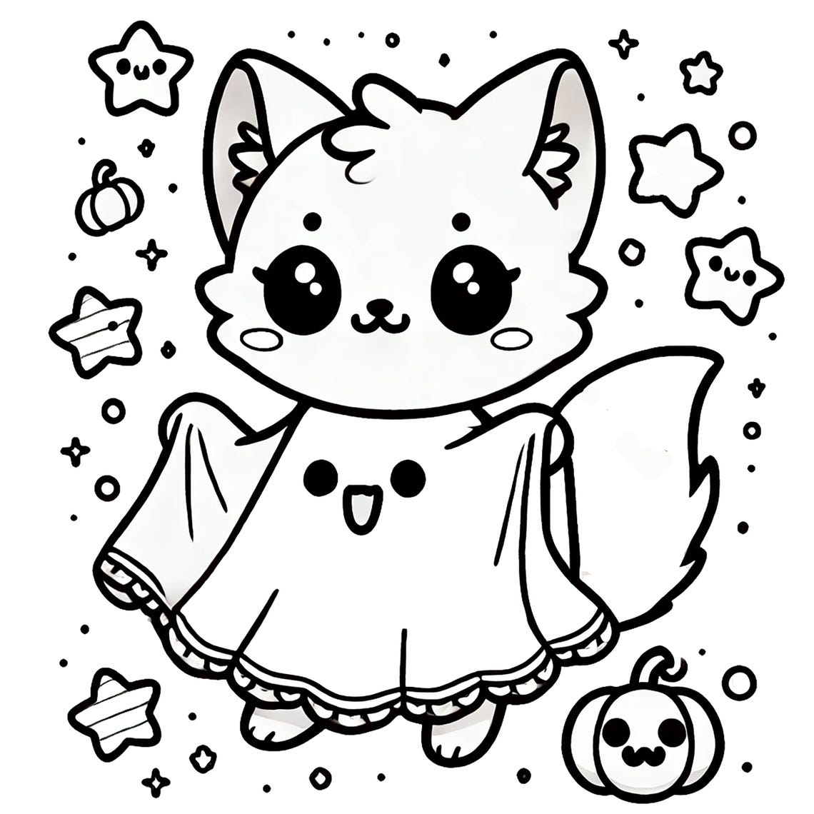 Spooky Critters Coloring Pages - Etsy