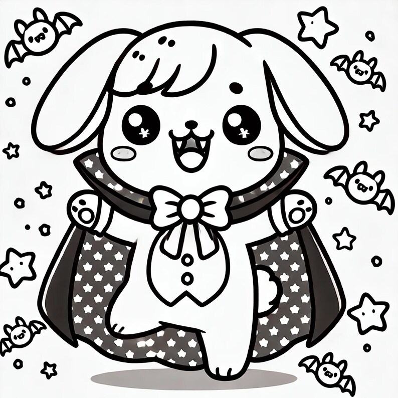 Spooky Critters Coloring Pages - Etsy