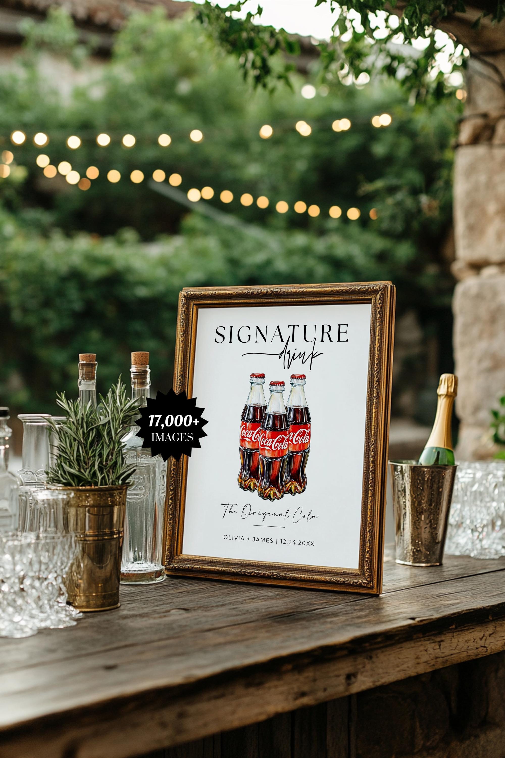 Bar Drink Sign, Signature Drink Sign, Cocktail Drink Sign, Bar Menu ...