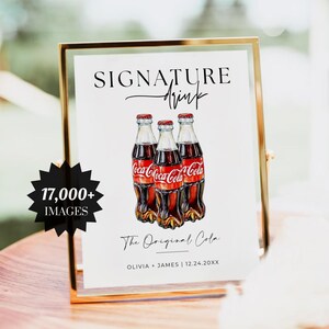 Bar Drink Sign, Signature Drink Sign, Cocktail Drink Sign, Bar Menu ...