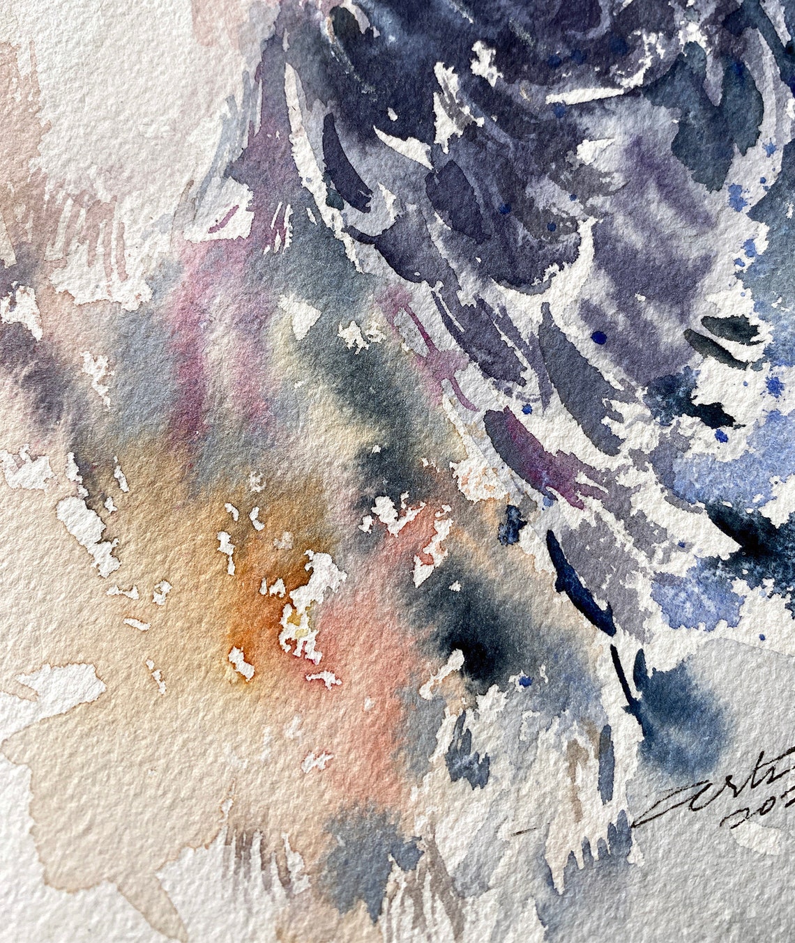 Falcon Original Watercolour Painting Wall Art Wildlife Art - Etsy