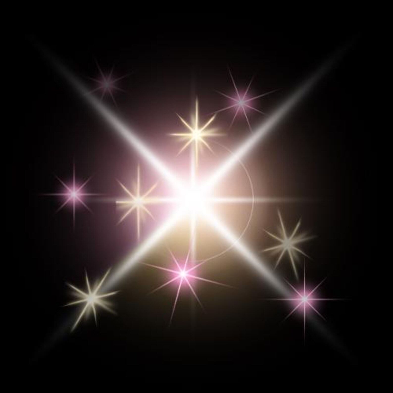 Pink Sparkling Star Animated Custom PC Cursor/ Digital Art PC Pointer/ Download 1 Unique Cursor ...