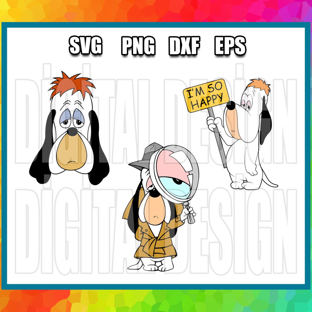 SVG Droopy Digital Download Cutting File - Etsy