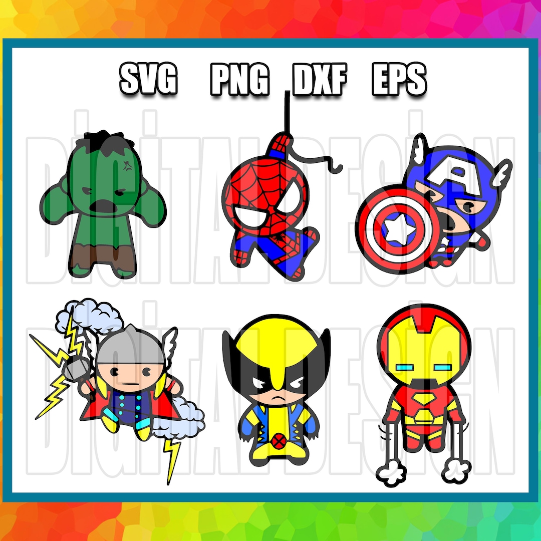 Superhero Svg / Baby Superhero Cricut Vector Bundle / Superhero DIY ...