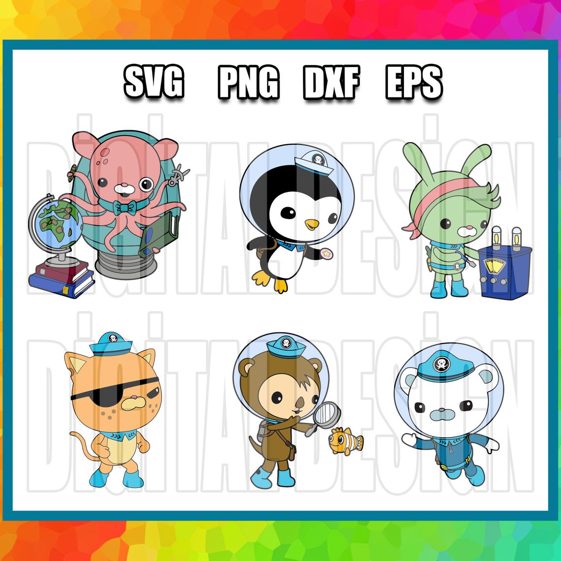 Octonauts Svg for Cricut, Octonauts Png, Octonauts Clipart, High ...