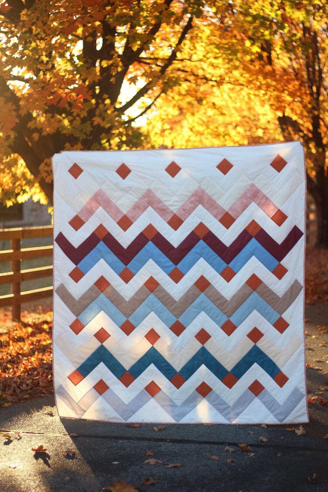 Handmade Quilt | Throw Quilt 64" X 67" | Thrive Pattern by Suzy Quilts ...