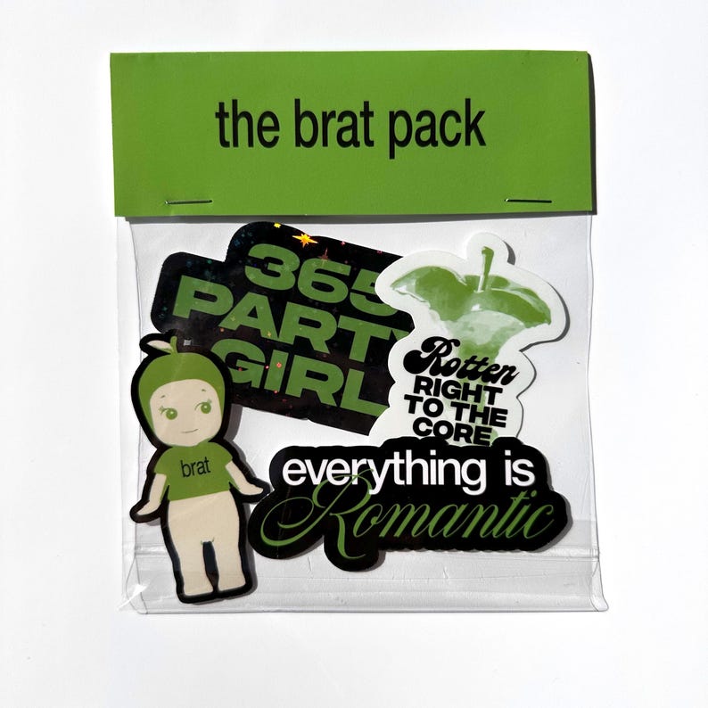 The BRAT Pack Sticker Pack, Charli Xcx Inspired - Etsy