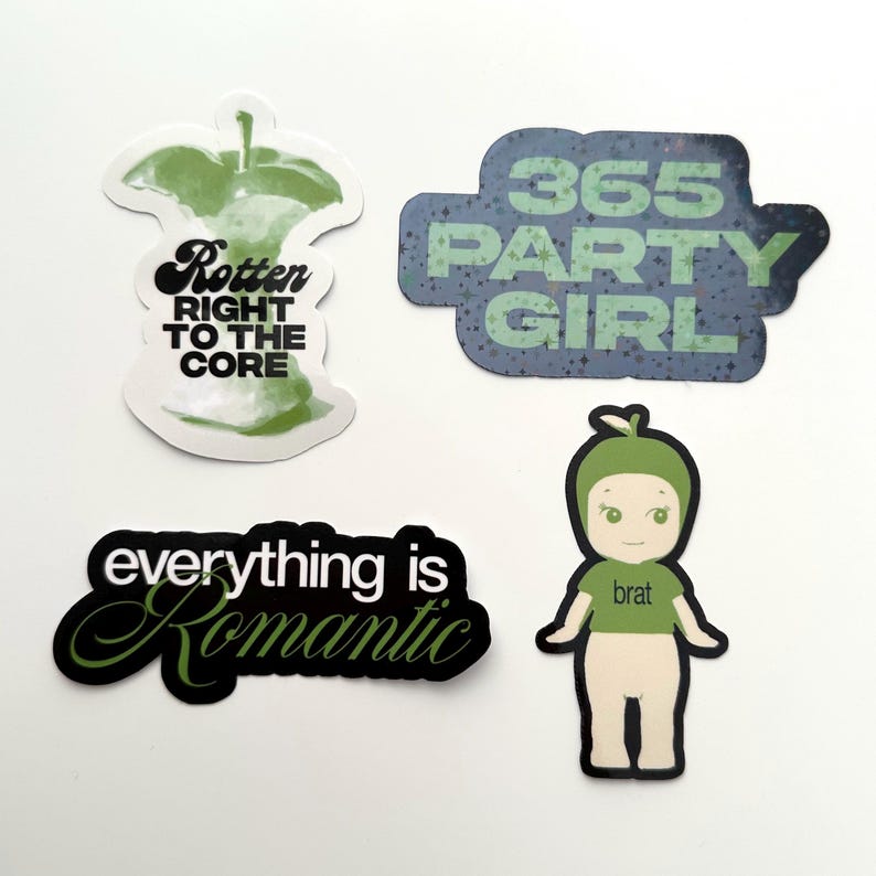 The BRAT Pack Sticker Pack, Charli Xcx Inspired - Etsy